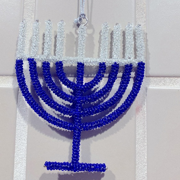 Hanukkah | Holiday | Vintage Exclusive Beaded Design Holiday Hanging ...